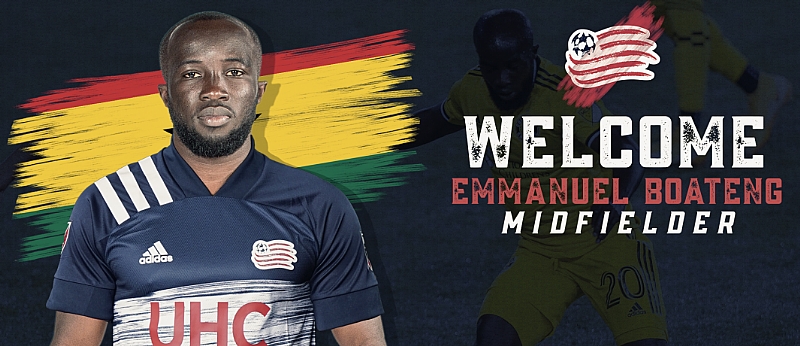 MLS side New England Revolution signs Ghanaian attacker Emmanuel Boateng