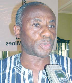 Collins Dauda Interacts With The Press