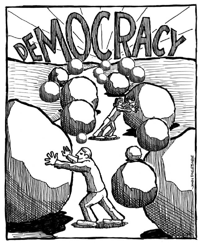 AFRICAN DEMOCRACY ONE STEP FORWARD TWO STEPS BACKWARDS