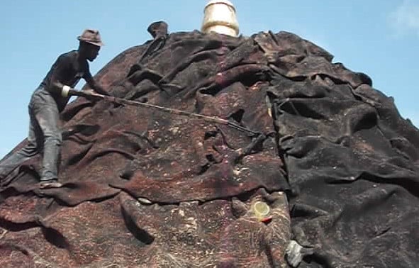 Prince Kojo-Hilton Creates First Man-Made Volcano In Ghana