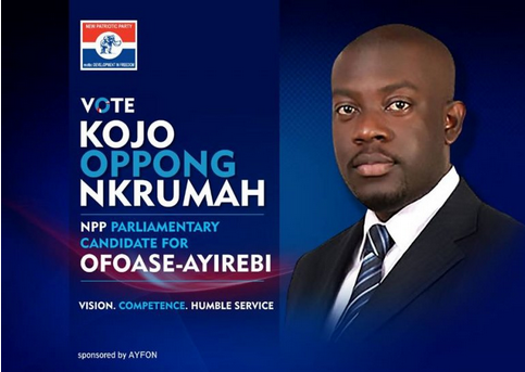 Kojo Oppong, Gifty Anti For NPP Primaries...As Posters Emerge