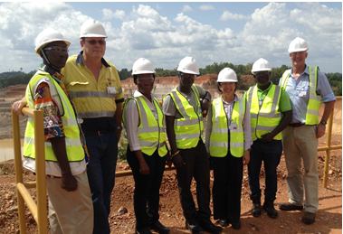 Ag. Australian High Commissioner Visit Perseus Edikan Gold Mine Site