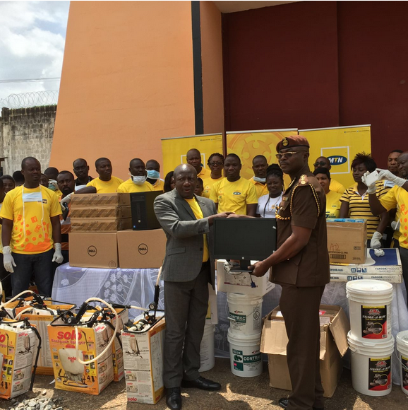 MTN Donates Computers, Accessories To Nsawam Prison