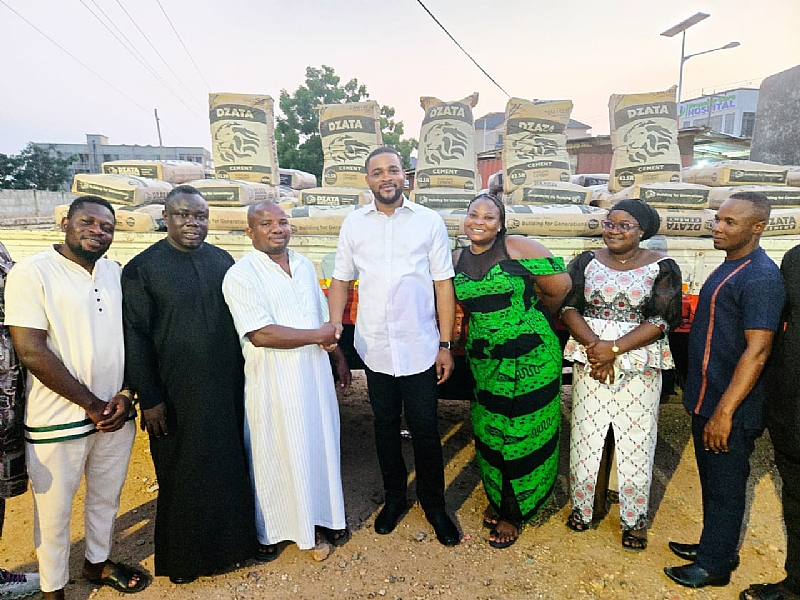 VALCO Deputy CEO Senyo Tsagli donates bags of cement for NDC ...