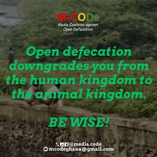 Open defecation downgrades you as a human – M-CODe