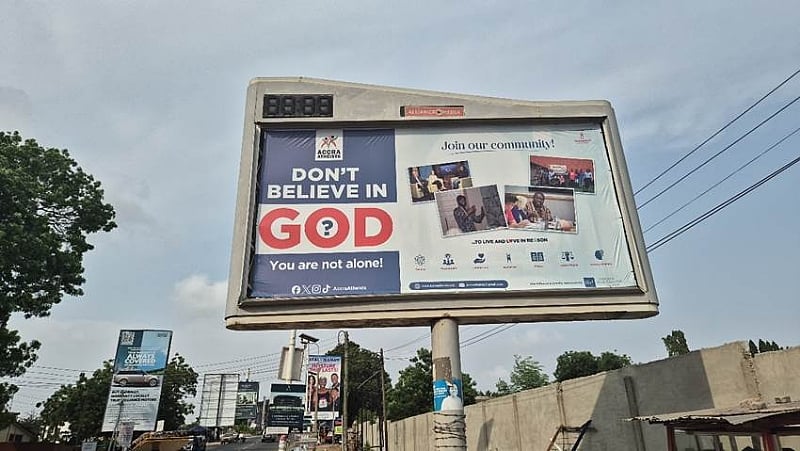 First-ever Atheist billboard in Africa unveiled in Ghana