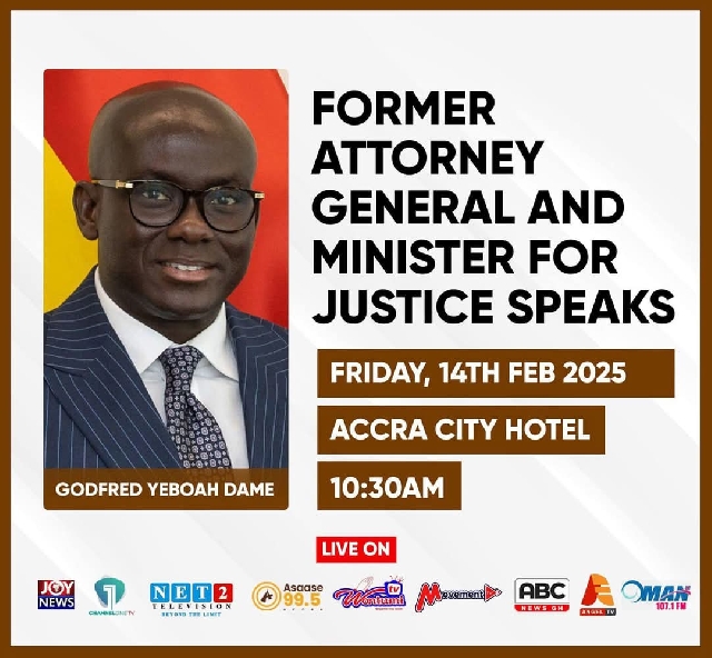 Godfred Dame to address the media today