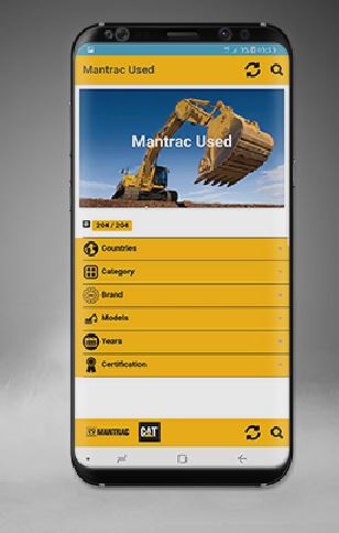 Mantrac Launches Used Machines Mobile APP