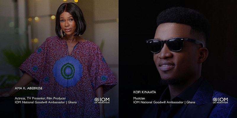 IOM Ghana joins forces with two Goodwill Ambassadors