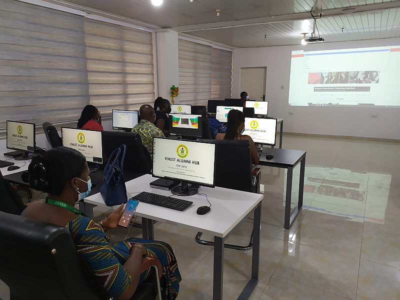KNUST Alumni of North America Donates computers to KNUST Library