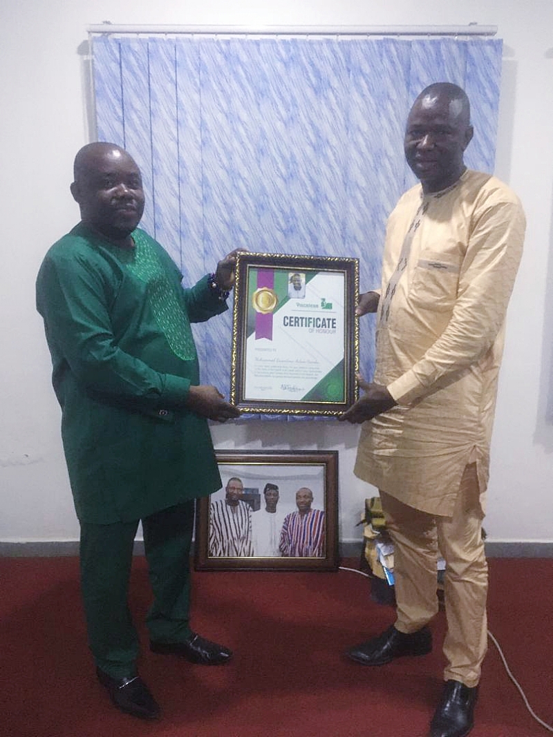 Chairman Samba Wins Best Regional Chairman Award