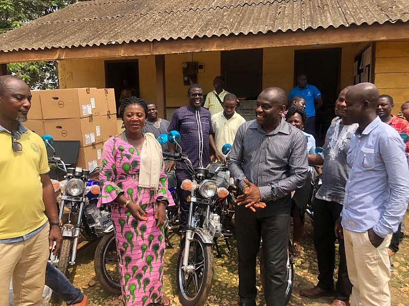 Akwatia Education Unit Gets Logistical Support