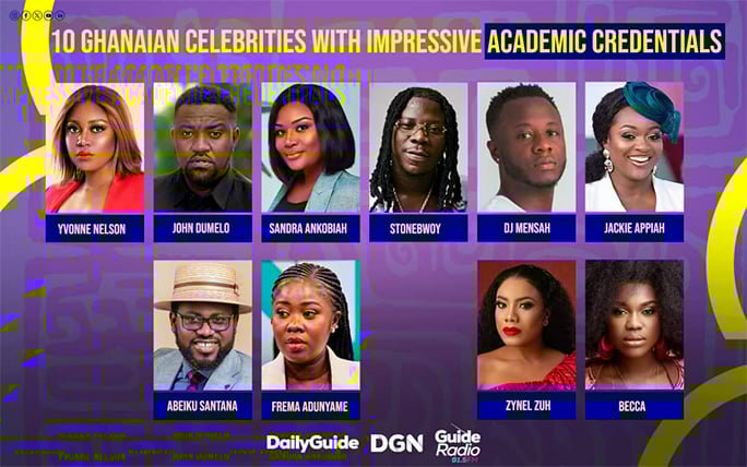 10 Ghanaian celebrities with impressive academic credentials