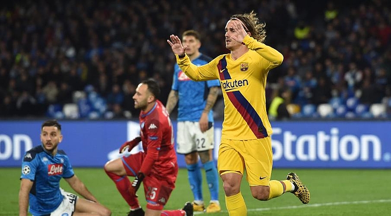 CL: Griezmann Secures First-Leg Draw For Barcelona At Napoli