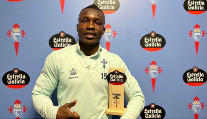 Joseph Aidoo named Celta Vigo Player of the Month for January