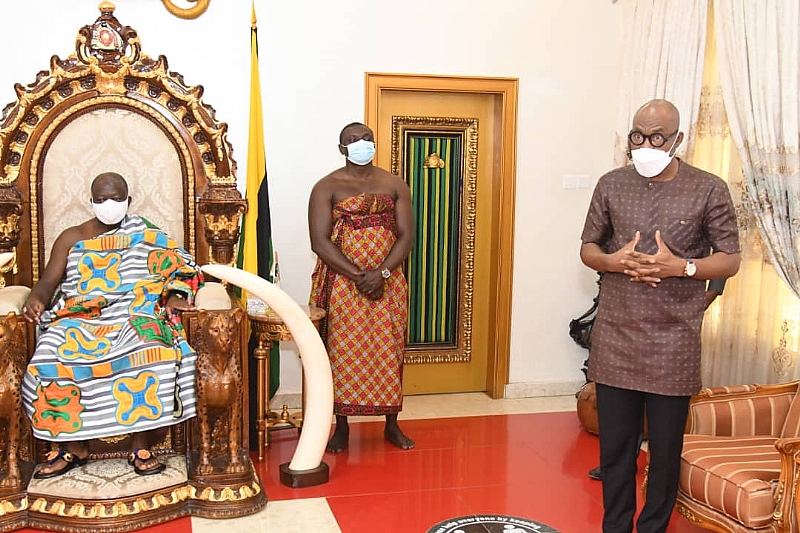 Musah Superior pays courtesy call on Asantehene
