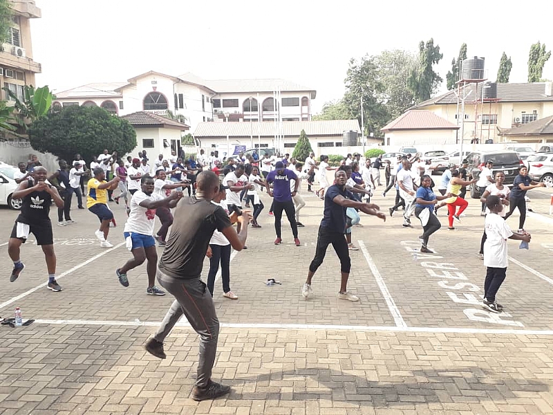 CIIG Holds Health Walk For Staff, Members In Accra