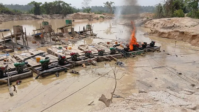 15 Changfan machines burnt at galamsey site in Offin Shelterbelt Forest ...