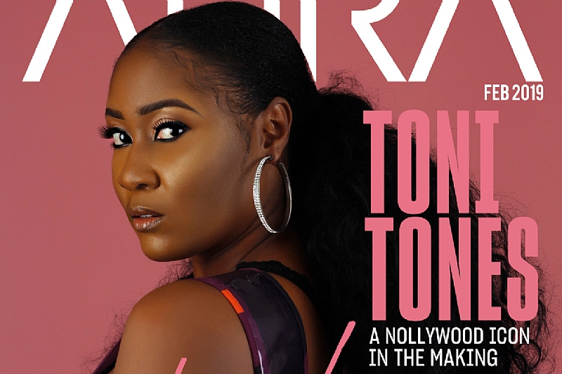 Toni Tones Sizzles on the Cover of Aura Magazine