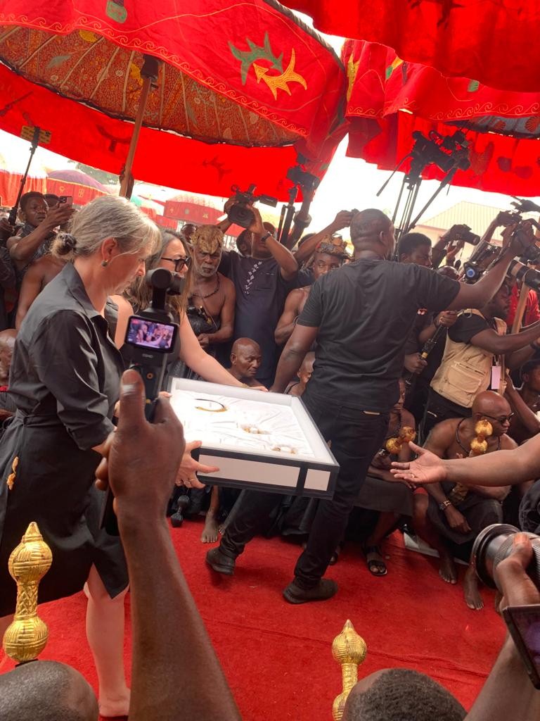 Asanteman receives some of her looted artefacts