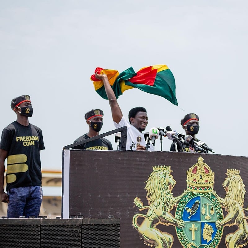 Worry about fixing the cedi; not freedom coin – Freedom Jacob Caesar to BoG Worry about fixing the cedi; not freedom coin – Freedom Jacob Caesar to BoG