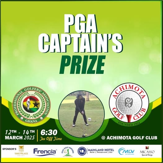 Achimota Golf Club to host PGA captain’s Prize Tournament