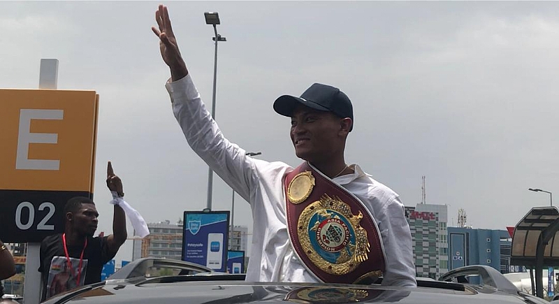 Japanese born Ghanaian, Andy Hiroaka Codjoe returns home with WBO Asia ...