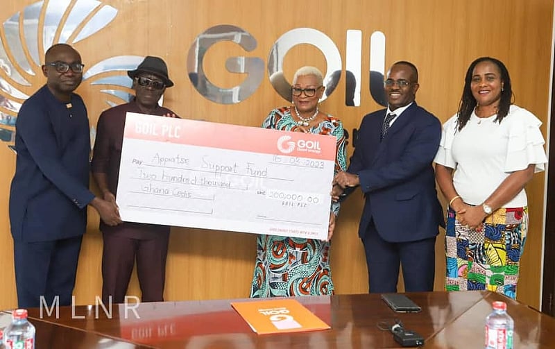 Appiatse support fund bags GHȻ62million as Goil donates GHȻ200,000