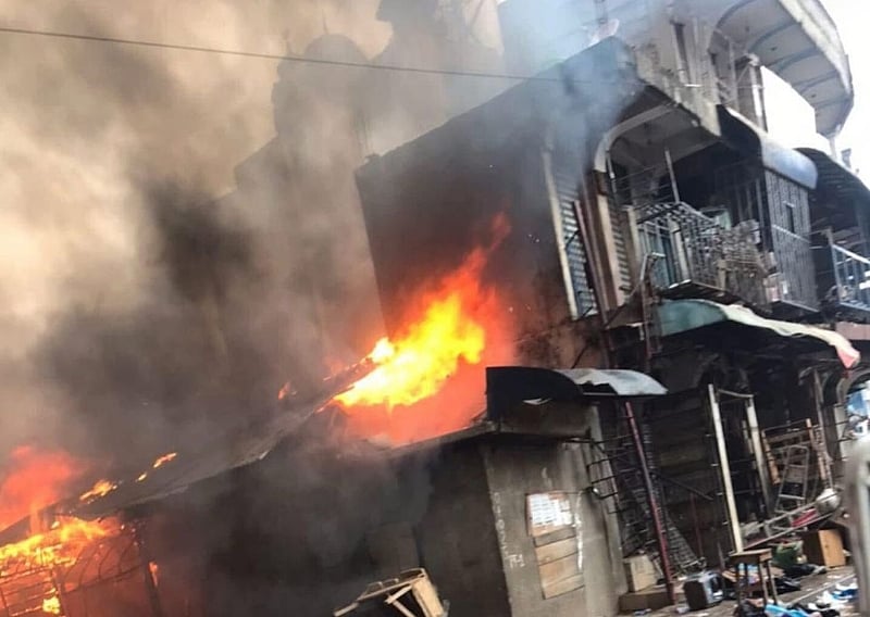 Traders count losses as fire guts Kumasi Adum Central Market