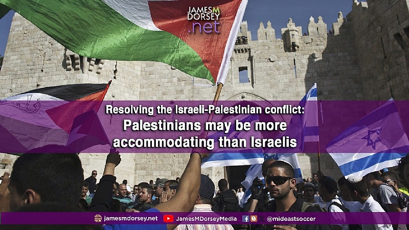 Resolving the Israeli-Palestinian conflict: Palestinians may be more ...