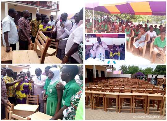 Adjen Kotoku Senior High School Receives Desks From Amasaman MP