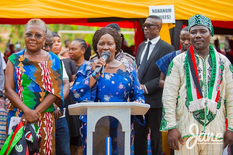 Professor Jane Naana Opoku Agyemang Attends 10th Anniversary Of Essaman Chief Enstoolment Of