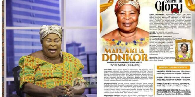 Akua Donkor to be buried tomorrow in Ejuratia