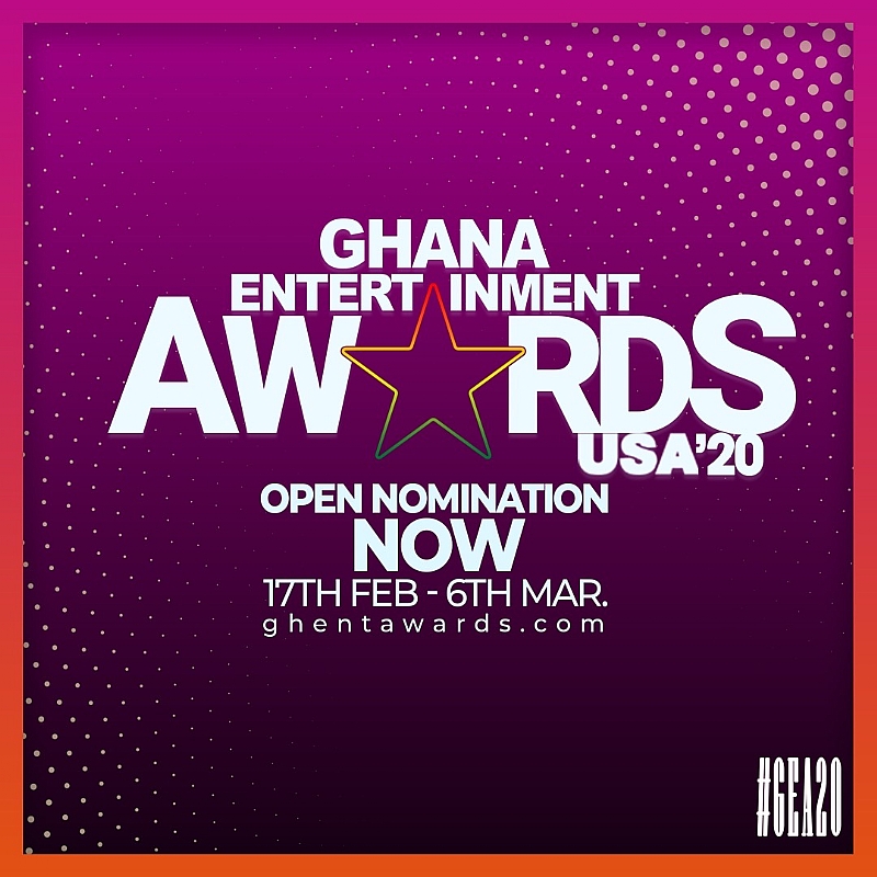 Nominations Open For 2020 Ghana Entertainment Awards USA Announced