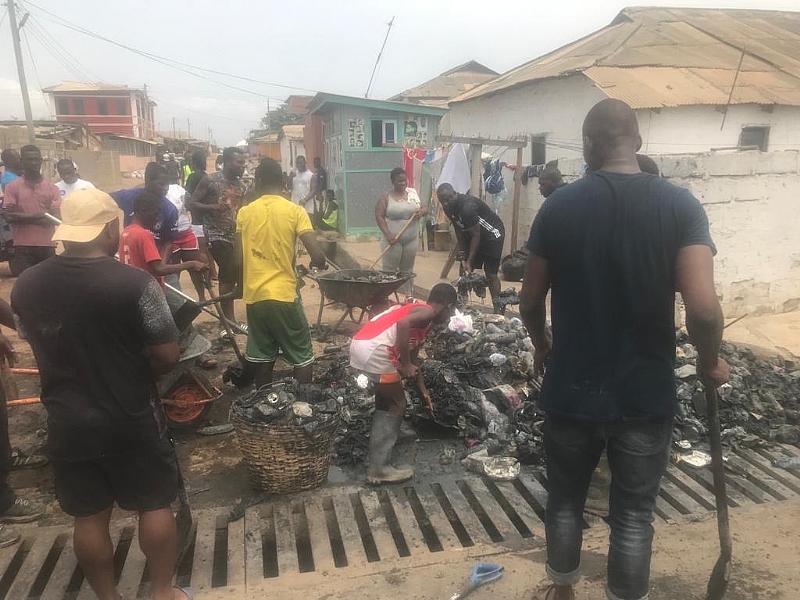 Korle Gonnor Assemblyman organises clean-up exercise