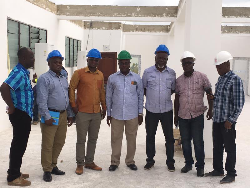 Ghana FA officials inspect damaged Ndoum Sports Complex