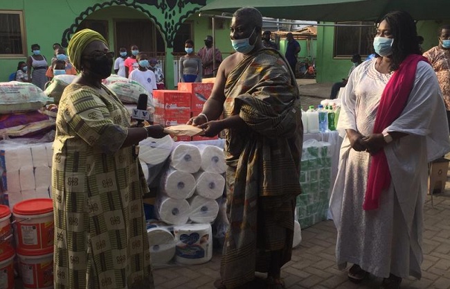 Akosua Frema Osei-Opare Shares Covid-19 Items