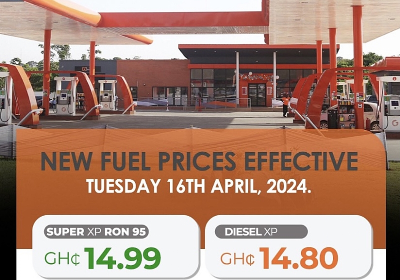 GOIL increases fuel prices again, diesel sells GHC14.80, GHC14.99 per ...