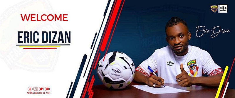 OFFICIAL: Hearts Of Oak Complete Signing Of Ivorian Winger Eric Dizan