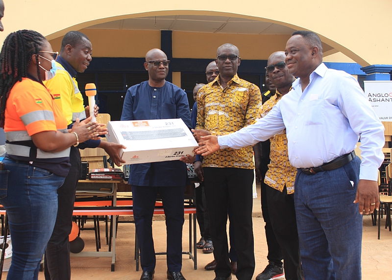 Obuasi Sec Tech gets furniture, public address System