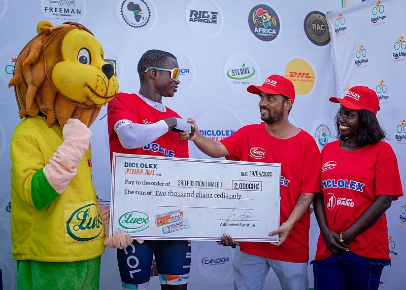 Sierra Leone's Ibrahim Jalloh shines at 2025 Ride Afrique Accra Criterium