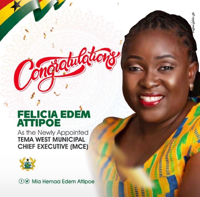 Akufo-Addo nominates Felicia Attipoe as Tema West MCE