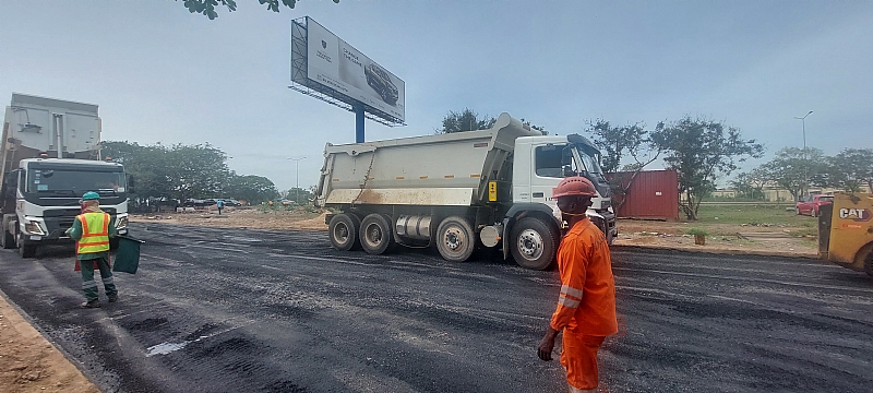 Tema Inner city roads undergo repairs