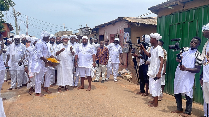 Nungua Traditional Council performs “Jenten Nishwamo” ahead of Homowo