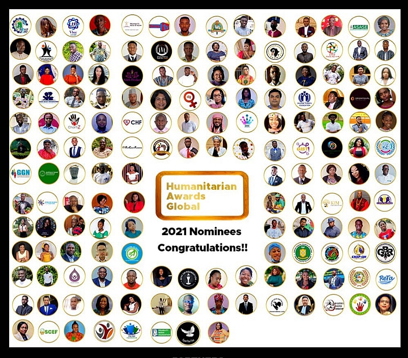 Check out nominees for the 2021 edition of Humanitarian Awards Global
