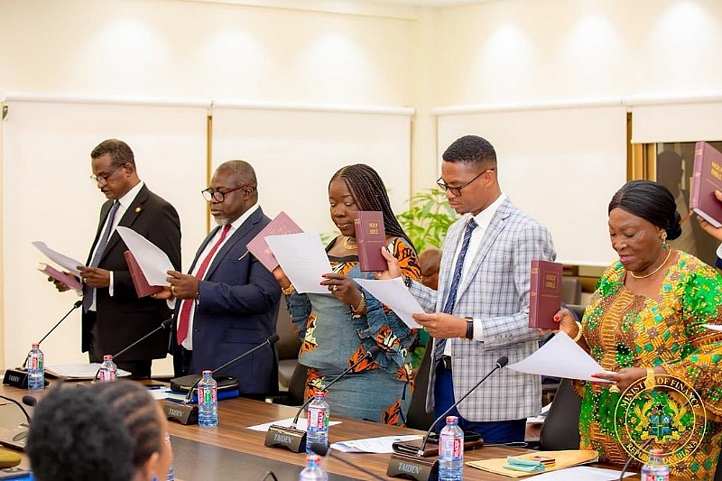 Finance Minister Ato Forson inaugurates GRA Board