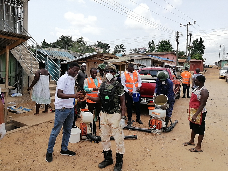 Fumigation Exercise Takes Off In Tarkwa Markets And Lorry Stations