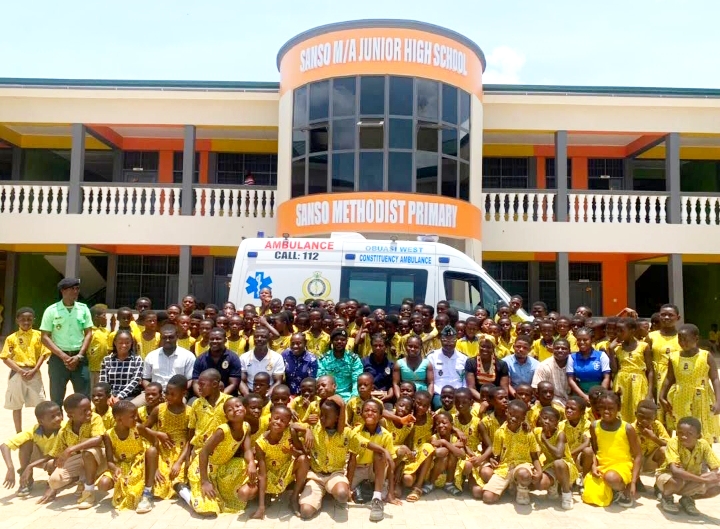 National Ambulance Service educate pupils of Sanso Methodist Primary school on basic life ...