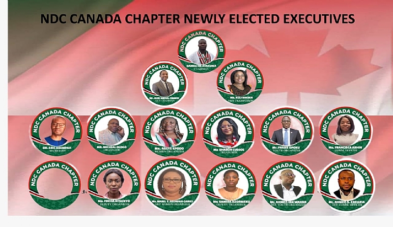 NDC Canada Chapter inaugurates new executives, calls for unity