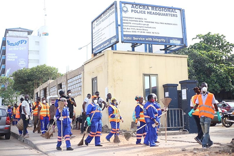 As COVID-19 Hits Police Cells, Greater Accra Police Contract Zoomlion ...